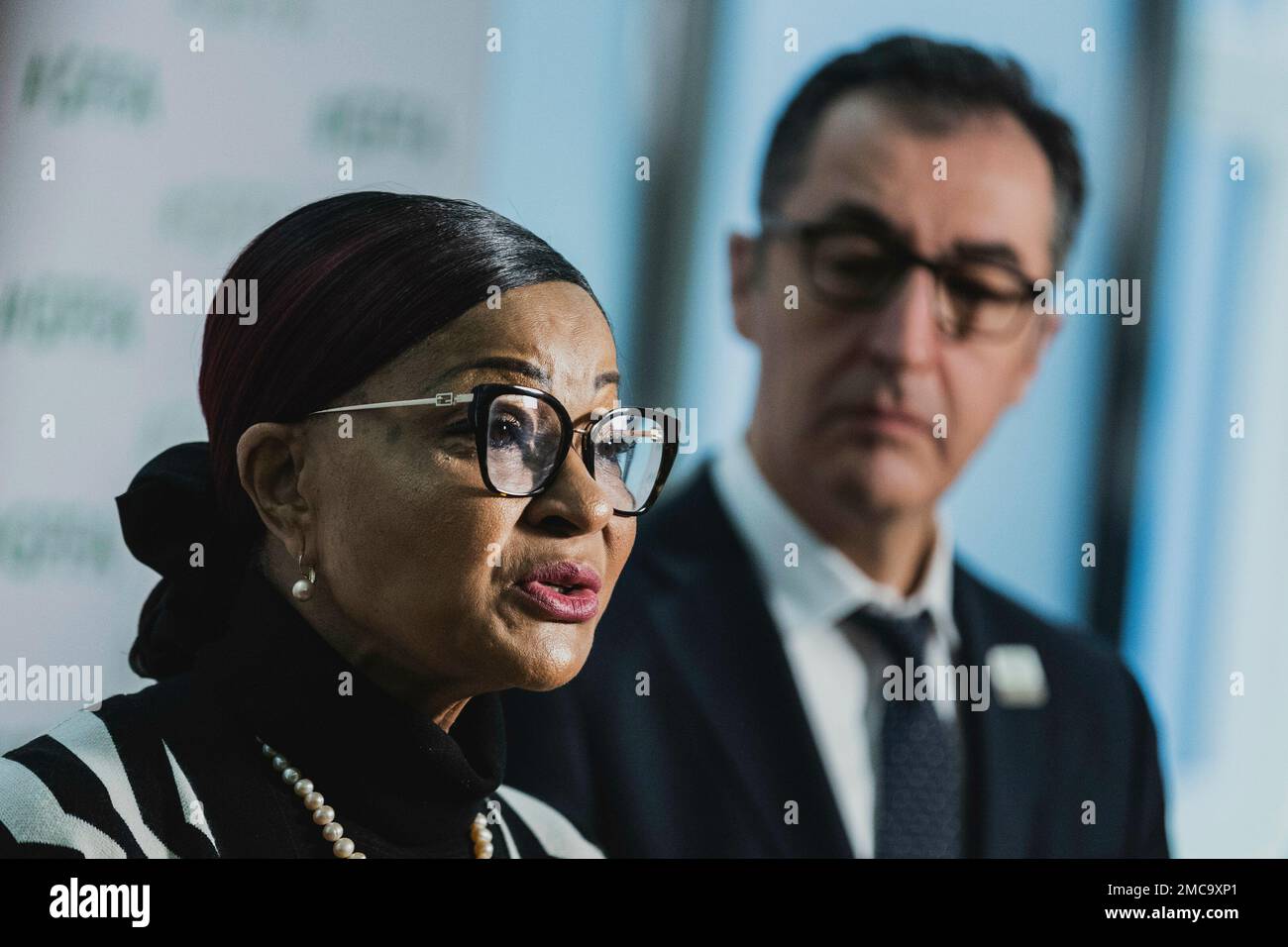 Berlin, Deutschland. 21st Jan, 2023. (LR) Josefa Sacko, African Union ...