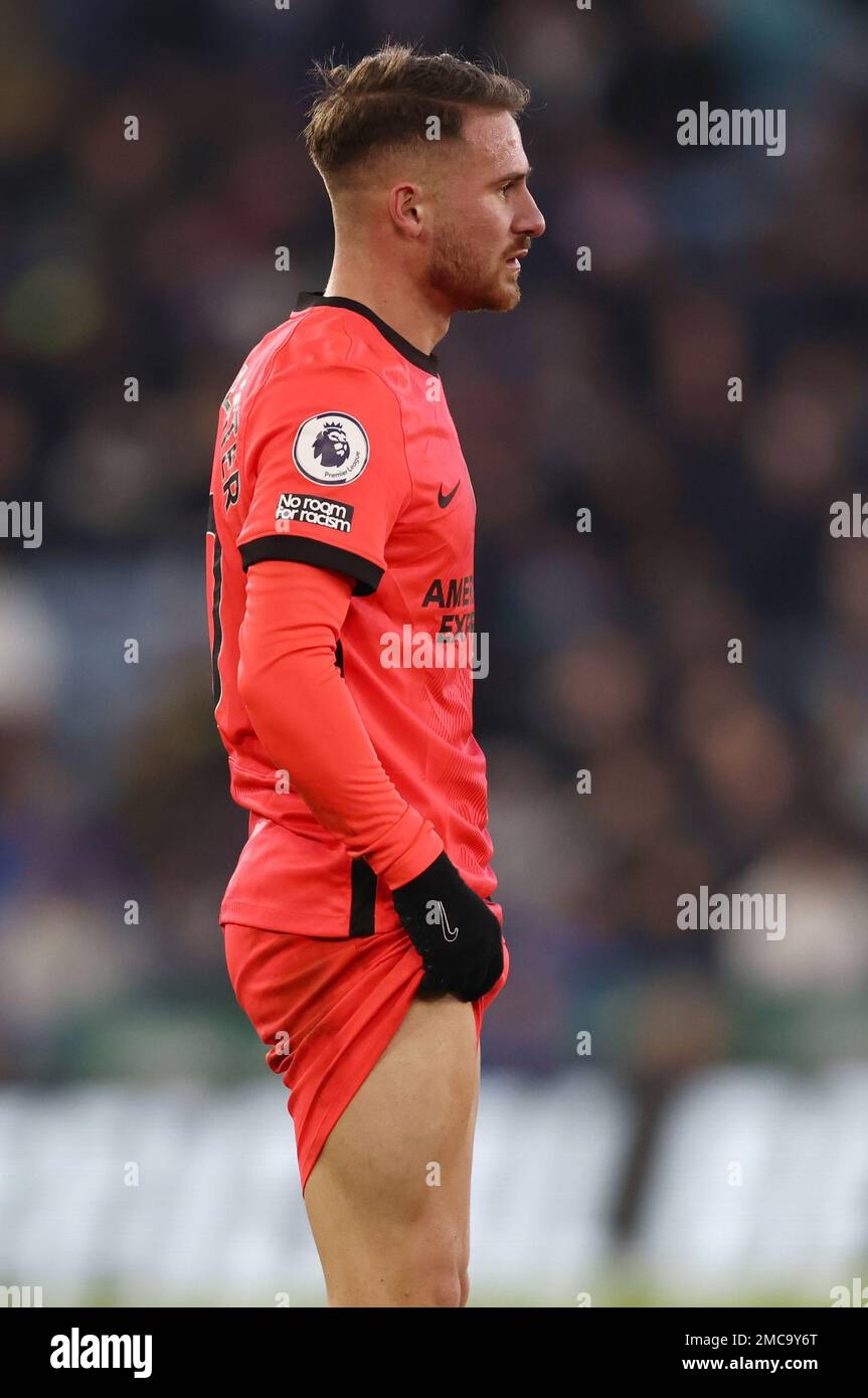 Leicester, England, 21st January 2023. Alexis Mac Allistar of Brighton ...