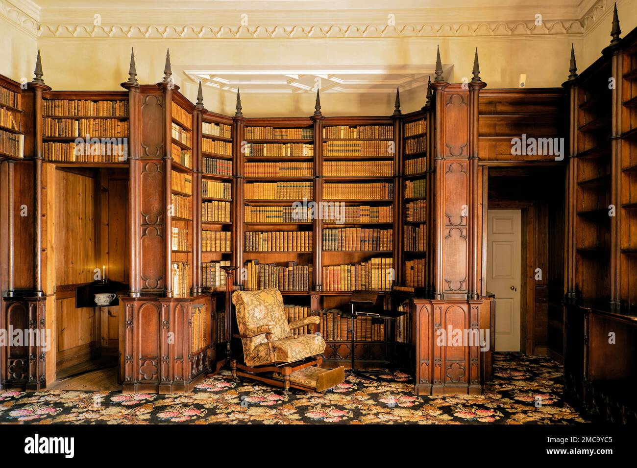 The library at Felbrigg hall Stock Photo - Alamy