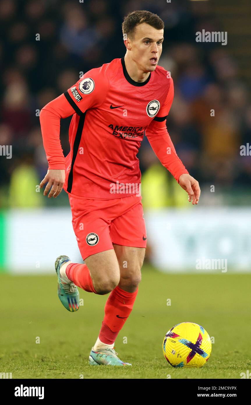Leicester, England, 21st January 2023. Solly March of Brighton during ...