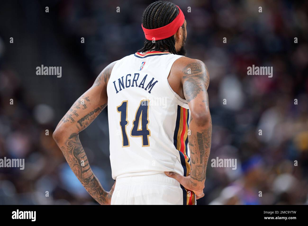 New Orleans Pelicans forward Brandon Ingram (14) in the first half of ...