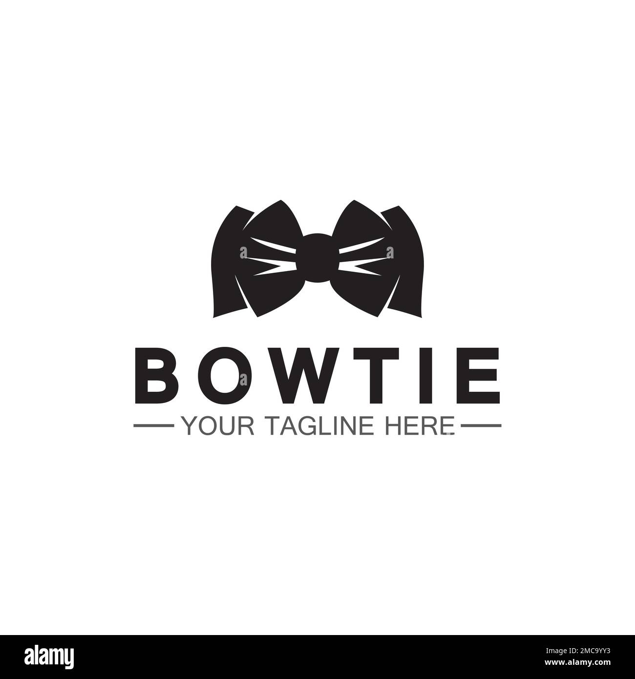 vintage silhouette bow tie logo vector illustration design. butterfly ...