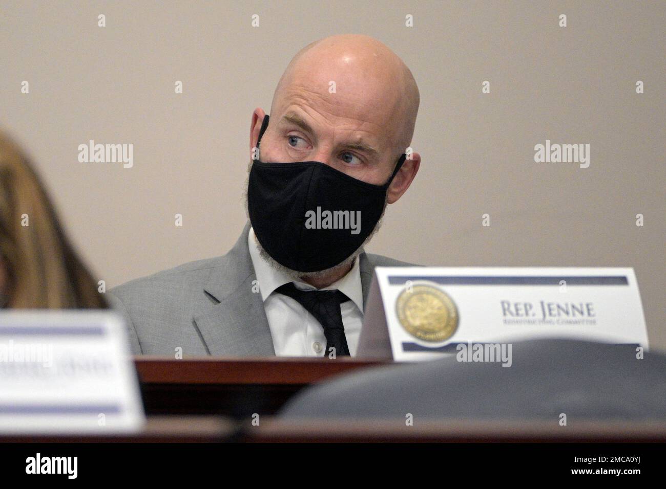 Florida Rep. Evan Jenne watches during a Florida House of ...