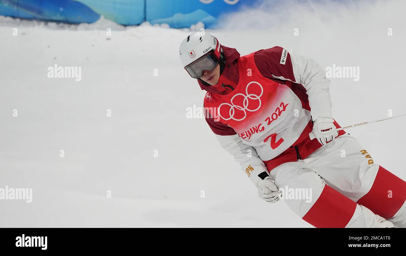 Japan's Ikuma Horishima competes in the men's moguls finals at Genting ...