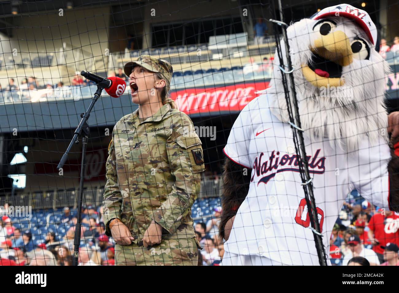 The Washington Nationals hosted National Guard Day at Nationals Park ...