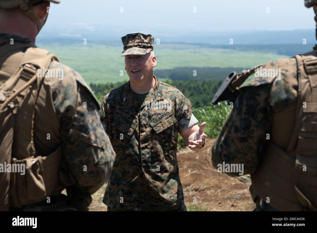 U.S. Marine Corps Col. Erick Clark, commanding officer of 4th Marine ...