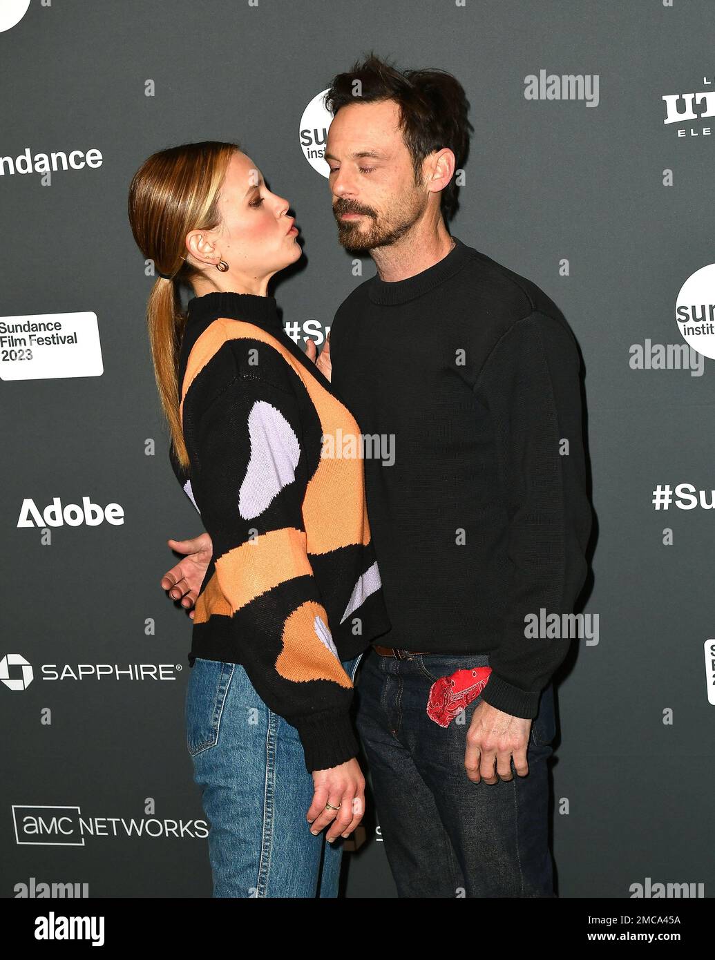 Park City, USA. 20th Jan, 2023. Scoot McNairy and Sosie Bacon attend ...