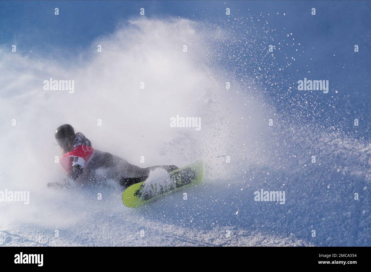 United States' Courtney Rummel falls as she competes during the women's ...