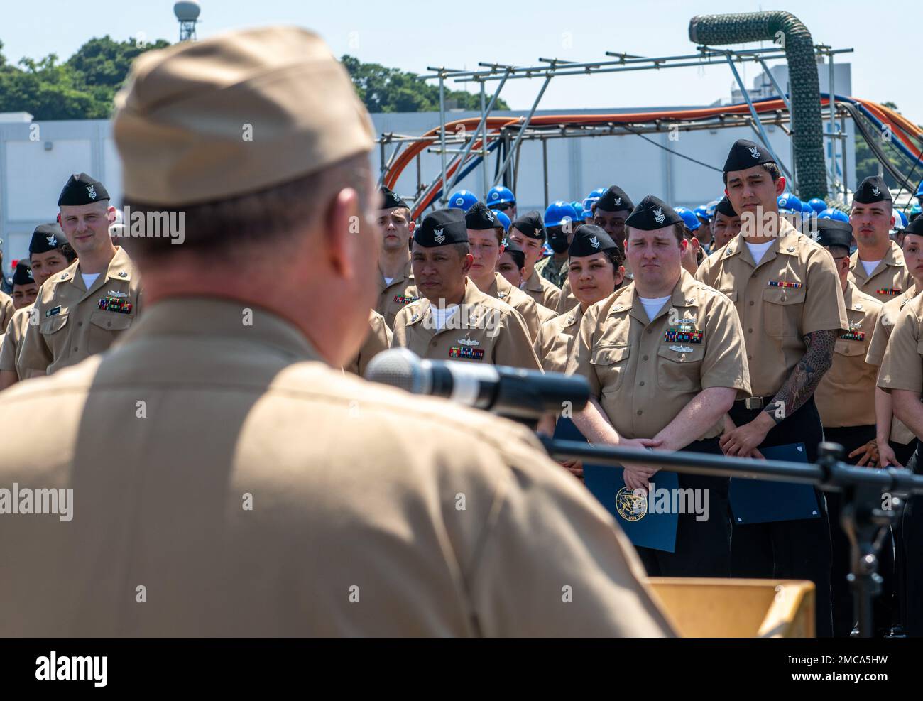 YOKOSUKA, Japan (June 28, 2022) – USS Blue Ridge commanding officer ...