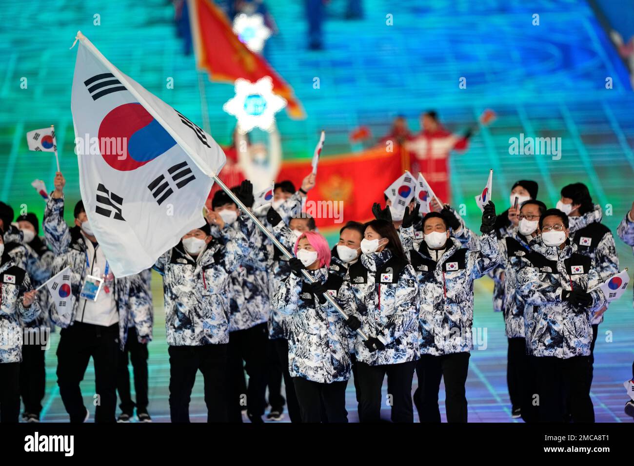 Korean Winter Olympic Team Kim A Lang And Kwak Yoon Gy, Of South
