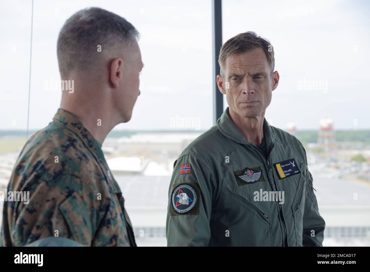 U.S. Marine Corps Col. Mikel Huber, commanding officer of Marine Corps ...