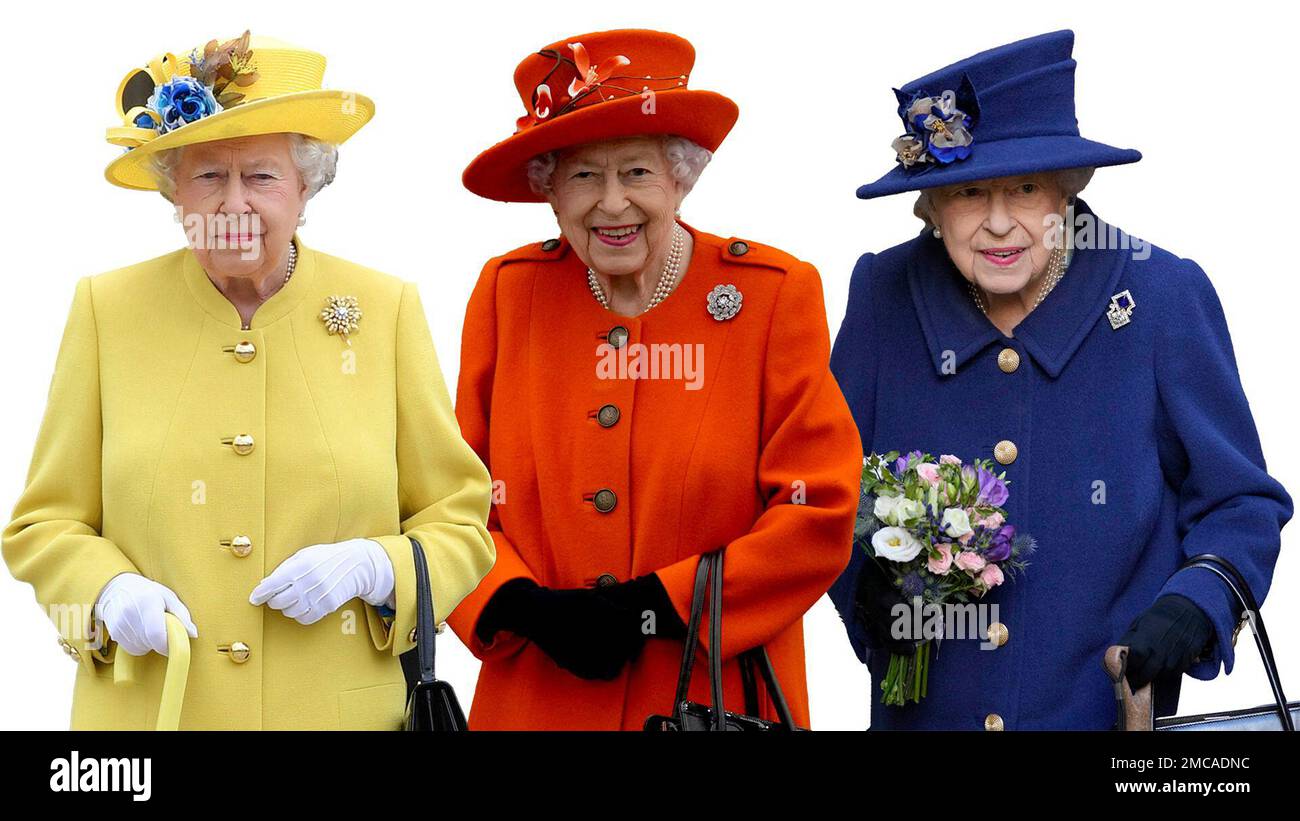 Queen Elizabeth II is shown wearing bright colors. (AP Illustration ...