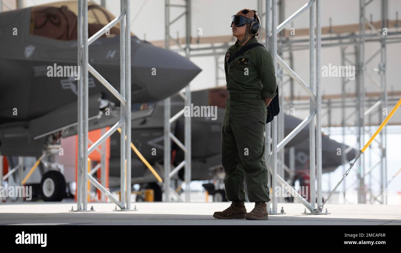 U.S. Marine Corps Lance Cpl. Dylan Chavez, a fixed wing aircraft ...