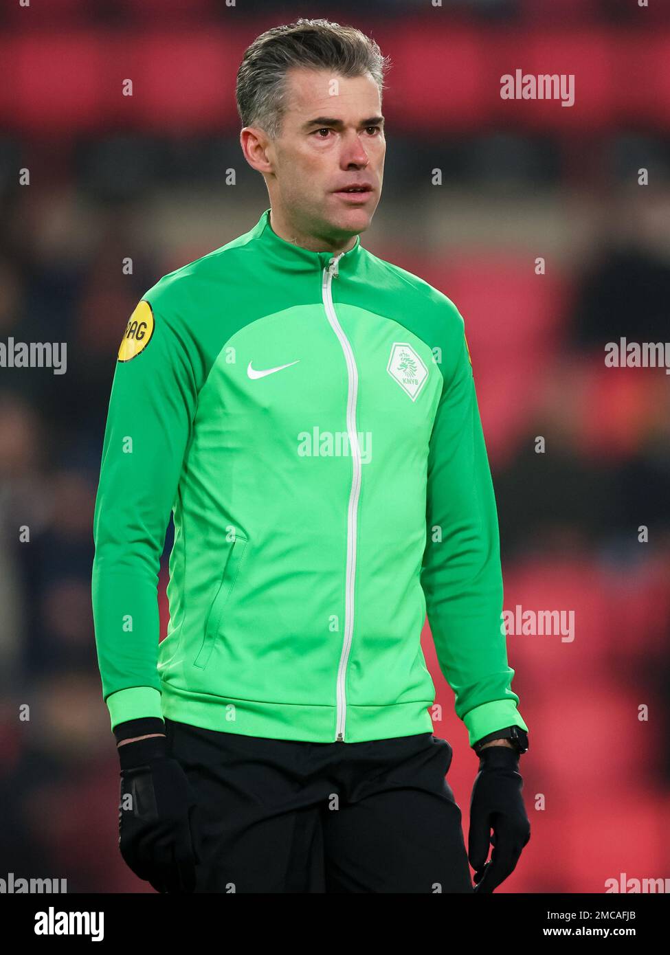 EINDHOVEN, NETHERLANDS - JANUARY 21: Assistant referee Charles Schaap ...