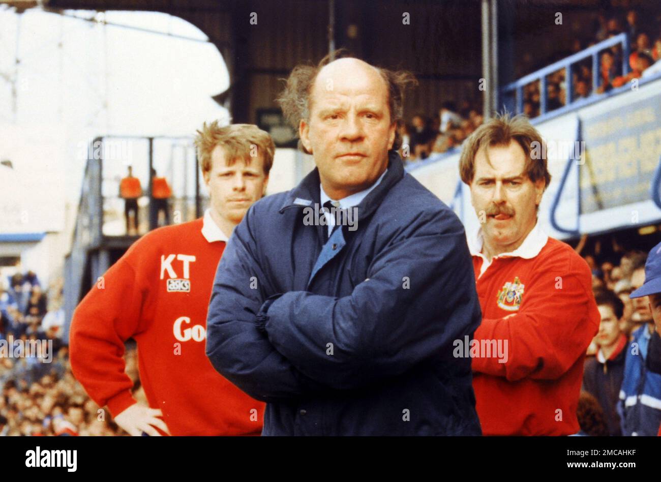 PORTSMOUTH MANAGER JIM SMITH WITH HIS ASSISTANT GRAHAM PADDON AND ANDY ...