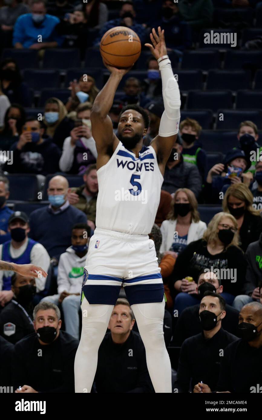Minnesota Timberwolves guard Malik Beasley shoots during an NBA ...