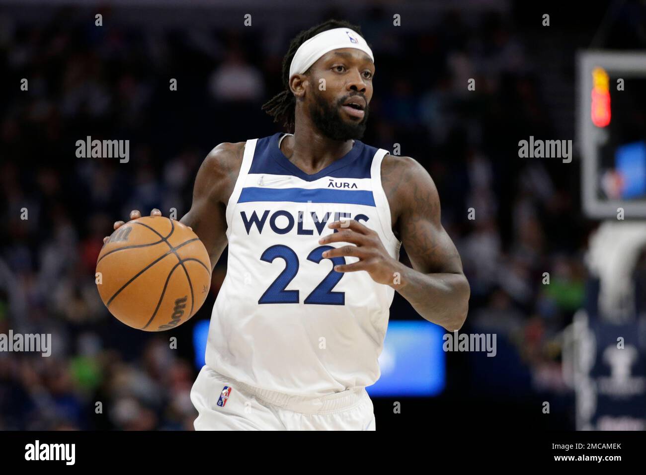 Minnesota Timberwolves guard Patrick Beverley plays during an NBA ...