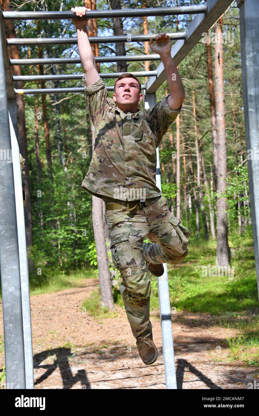 A U.S. Soldier assigned to Bull Troop, 1st Squadron, 2nd Cavalry ...
