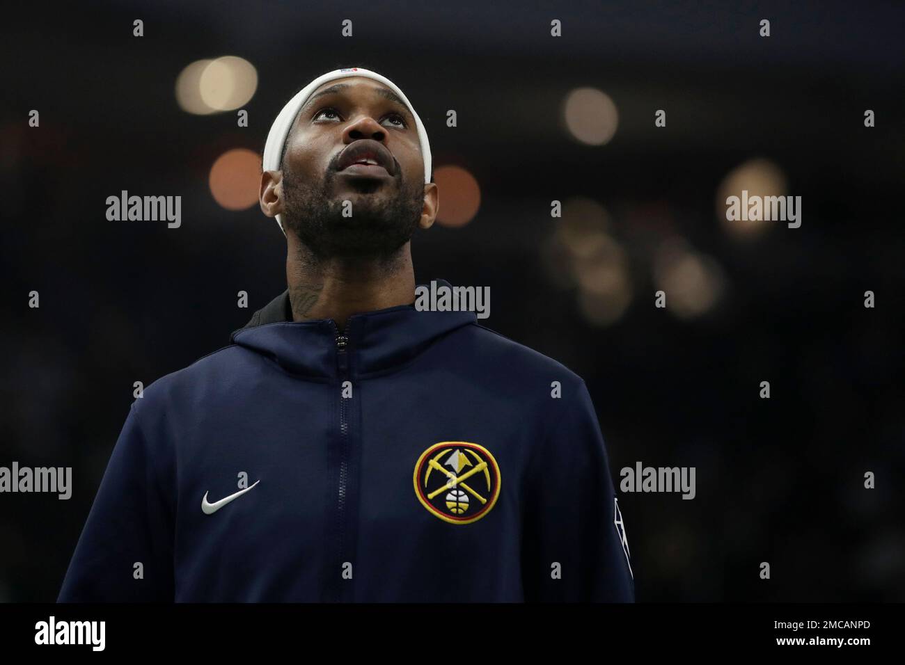 Denver Nuggets' Will Barton warms up before an NBA basketball game ...