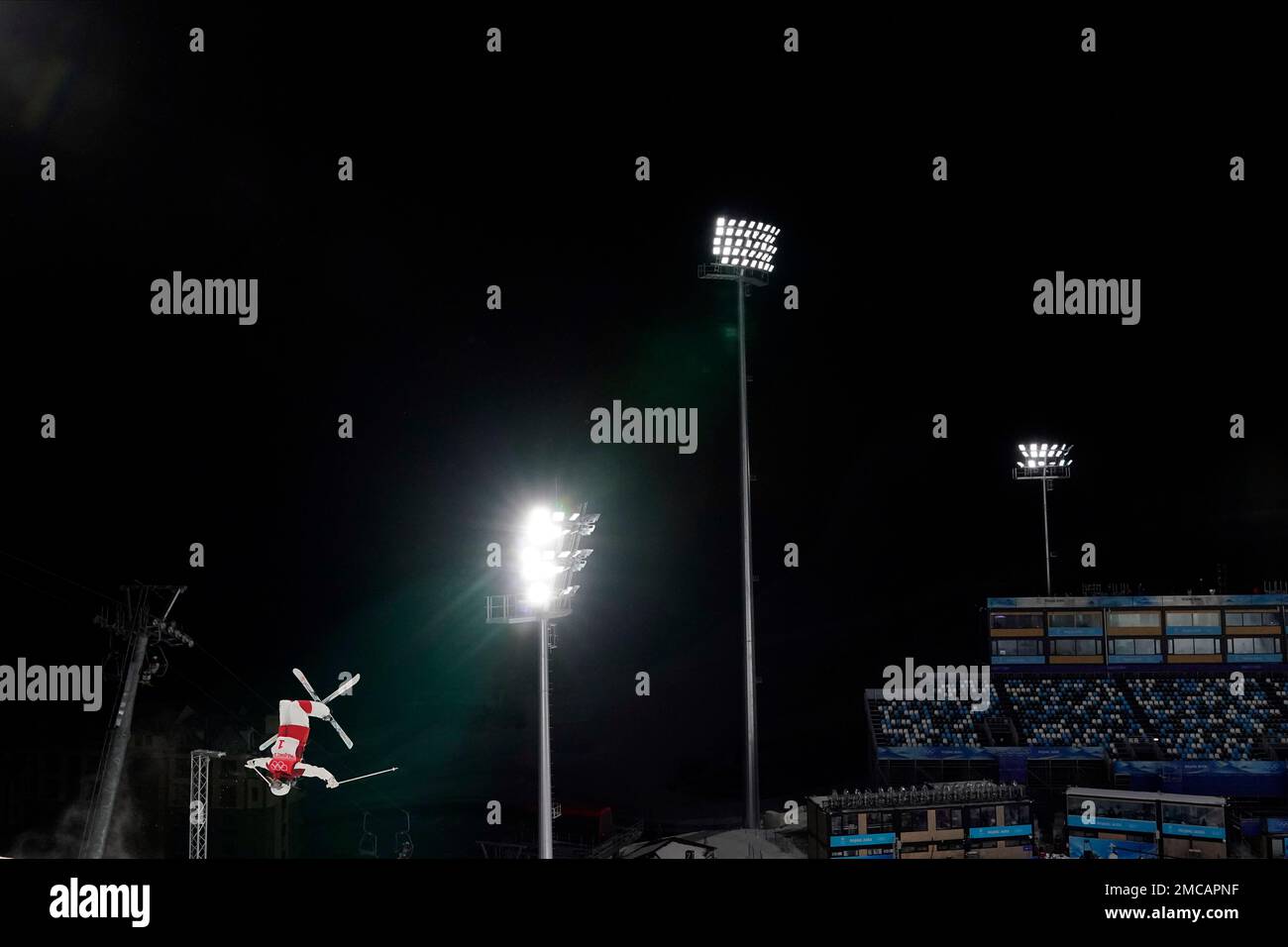 Japan's Anri Kawamura trains for the women's freestyle moguls skiing ...