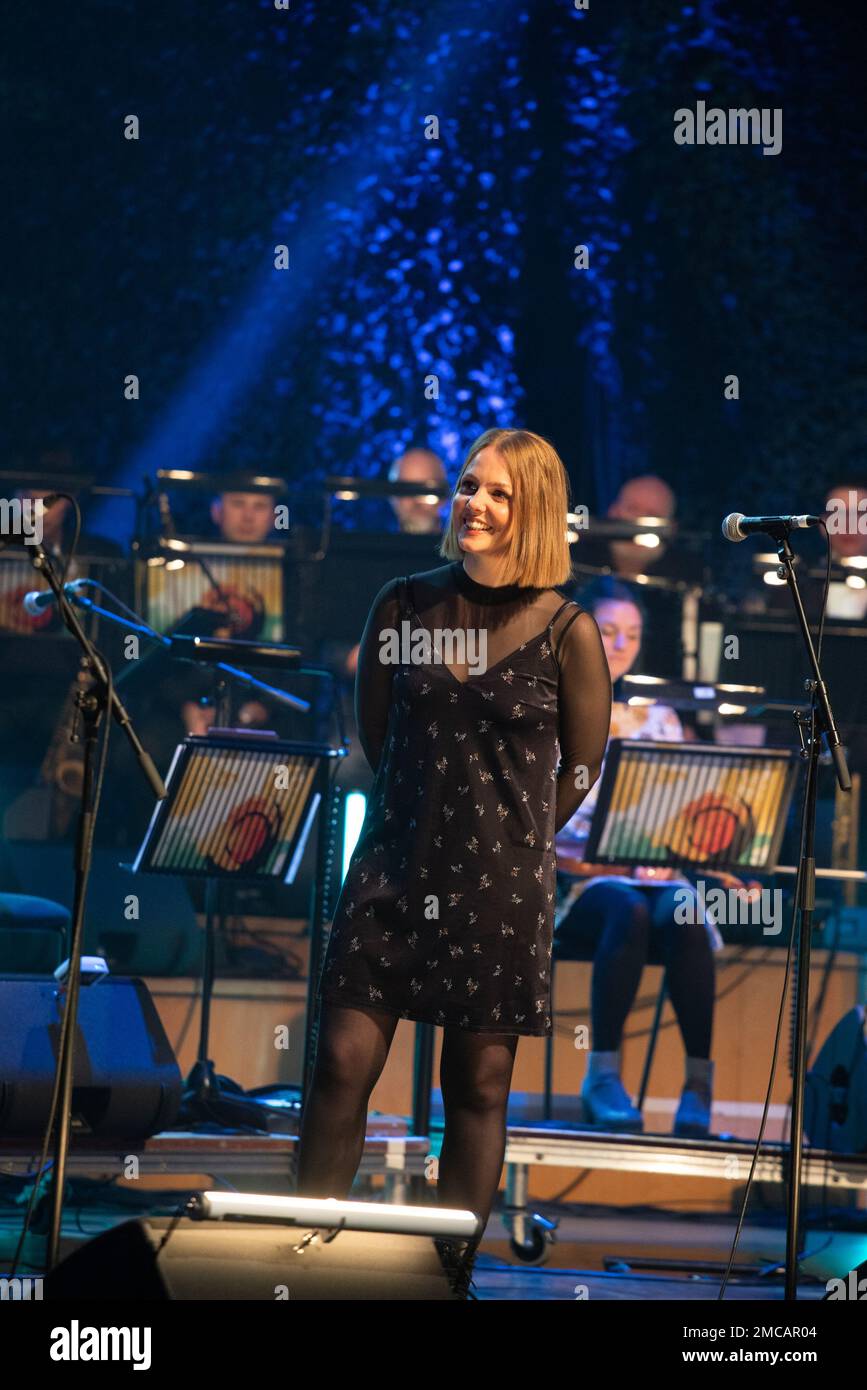 Glasgow Scotland. 19 January 2023. Kim Carnie, Scots Gaelic singer ...
