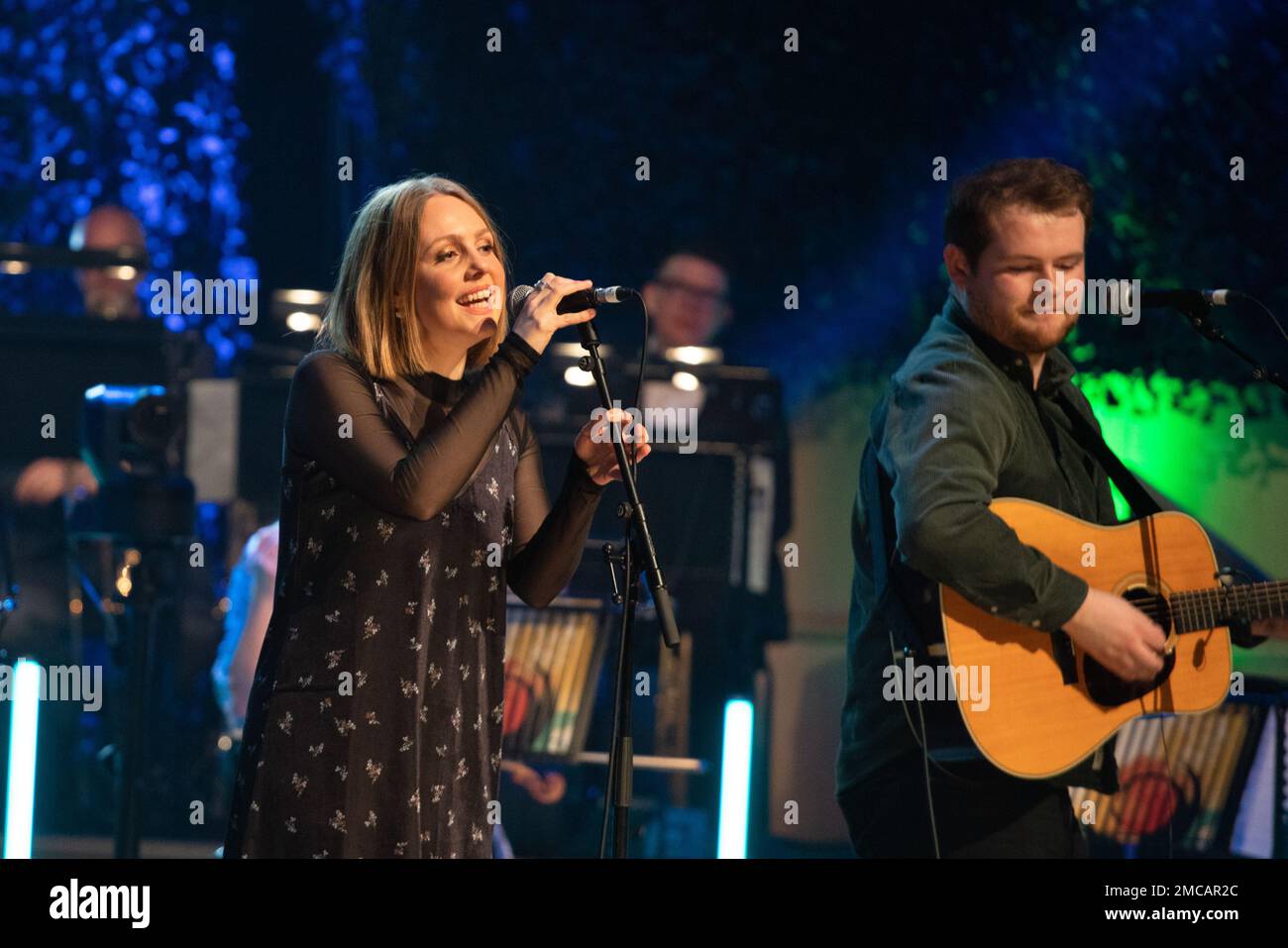Glasgow Scotland. 19 January 2023. Kim Carnie, Scots Gaelic singer ...