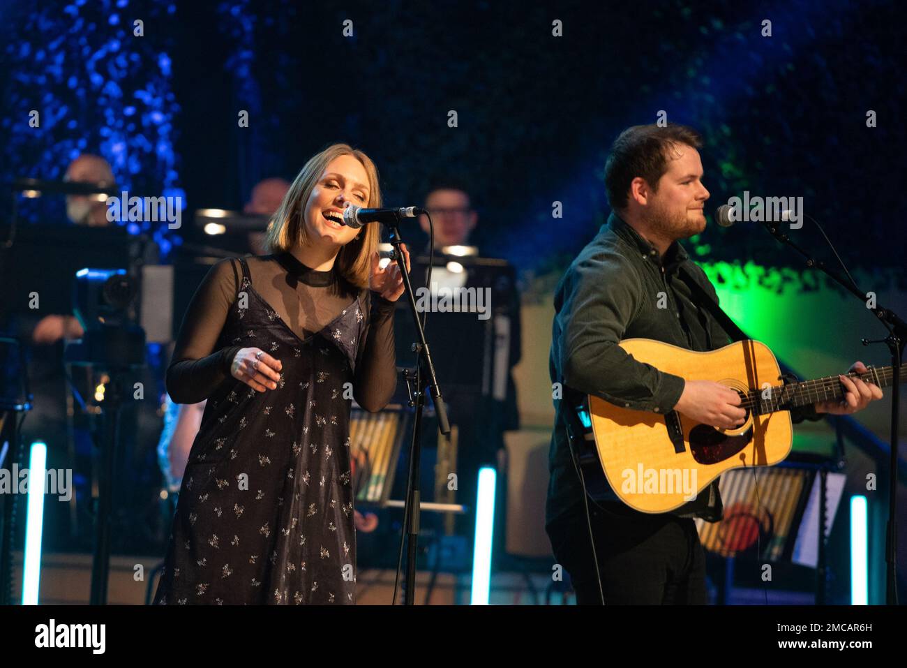 Glasgow Scotland. 19 January 2023. Kim Carnie, Scots Gaelic singer ...