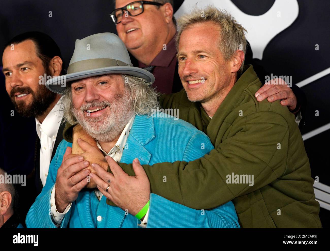 Filmmaker Lance Bangs, left, poses with Spike Jonze, right, at the ...