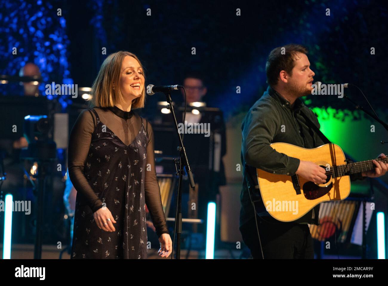 Glasgow Scotland. 19 January 2023. Kim Carnie, Scots Gaelic singer ...
