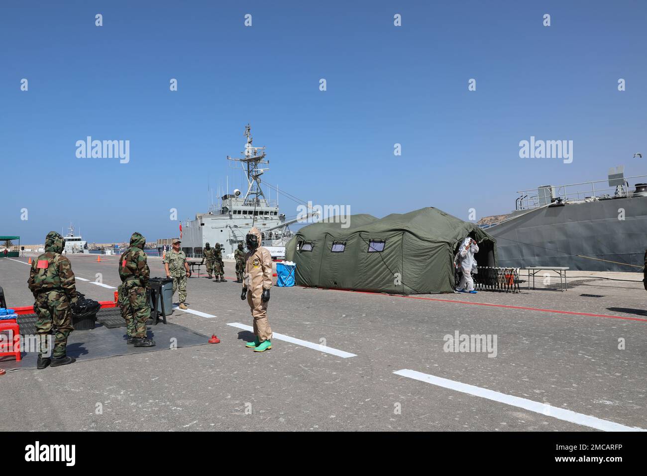 Moroccan Royal Army set up a quick response containment and treatment ...