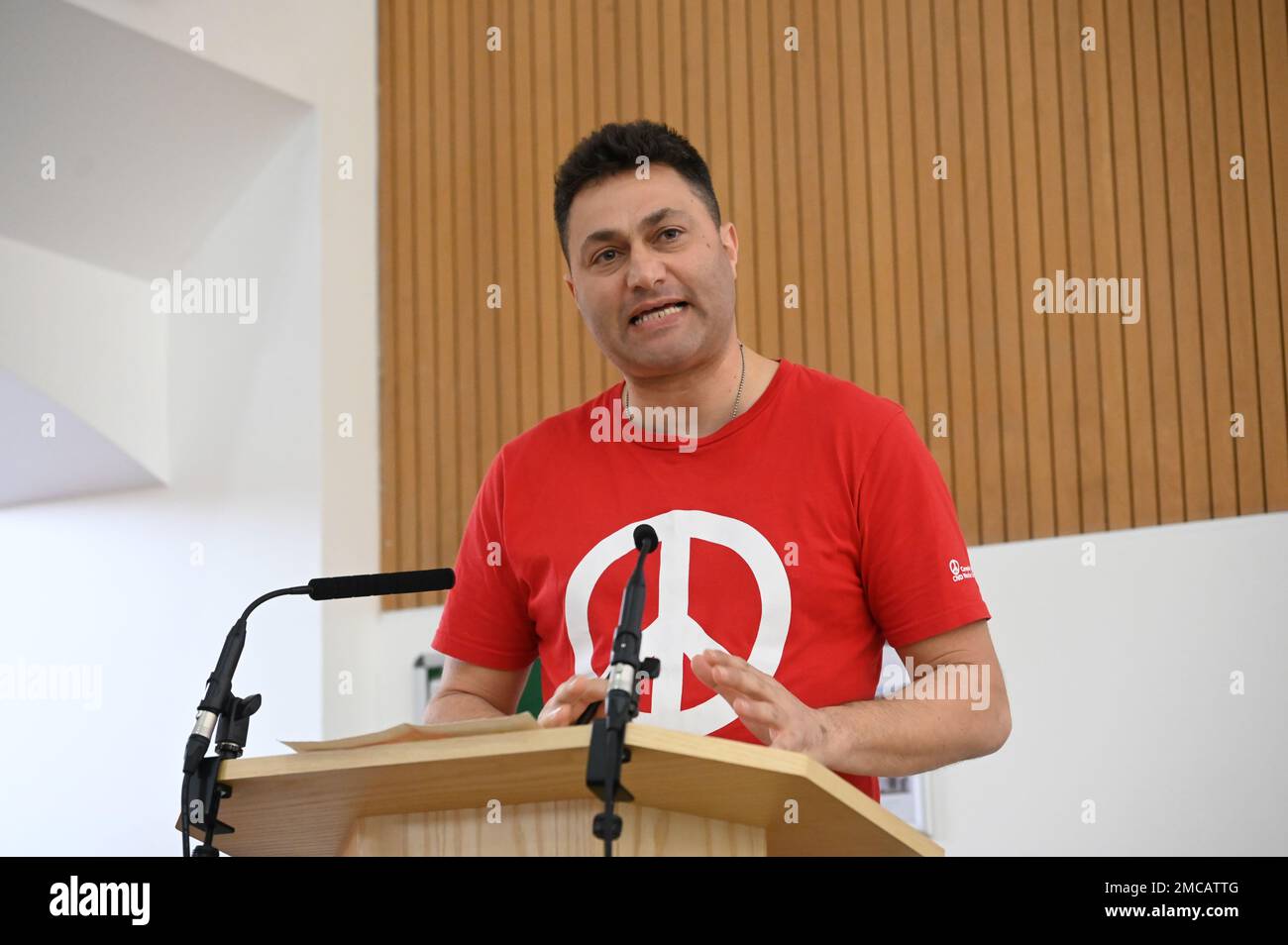 Hamilton House, London, UK, 21 January 2023: Speaker George Solomou ...