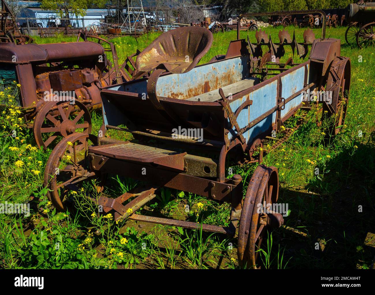 Abandoned Farm Equipment Stock Photo - Alamy