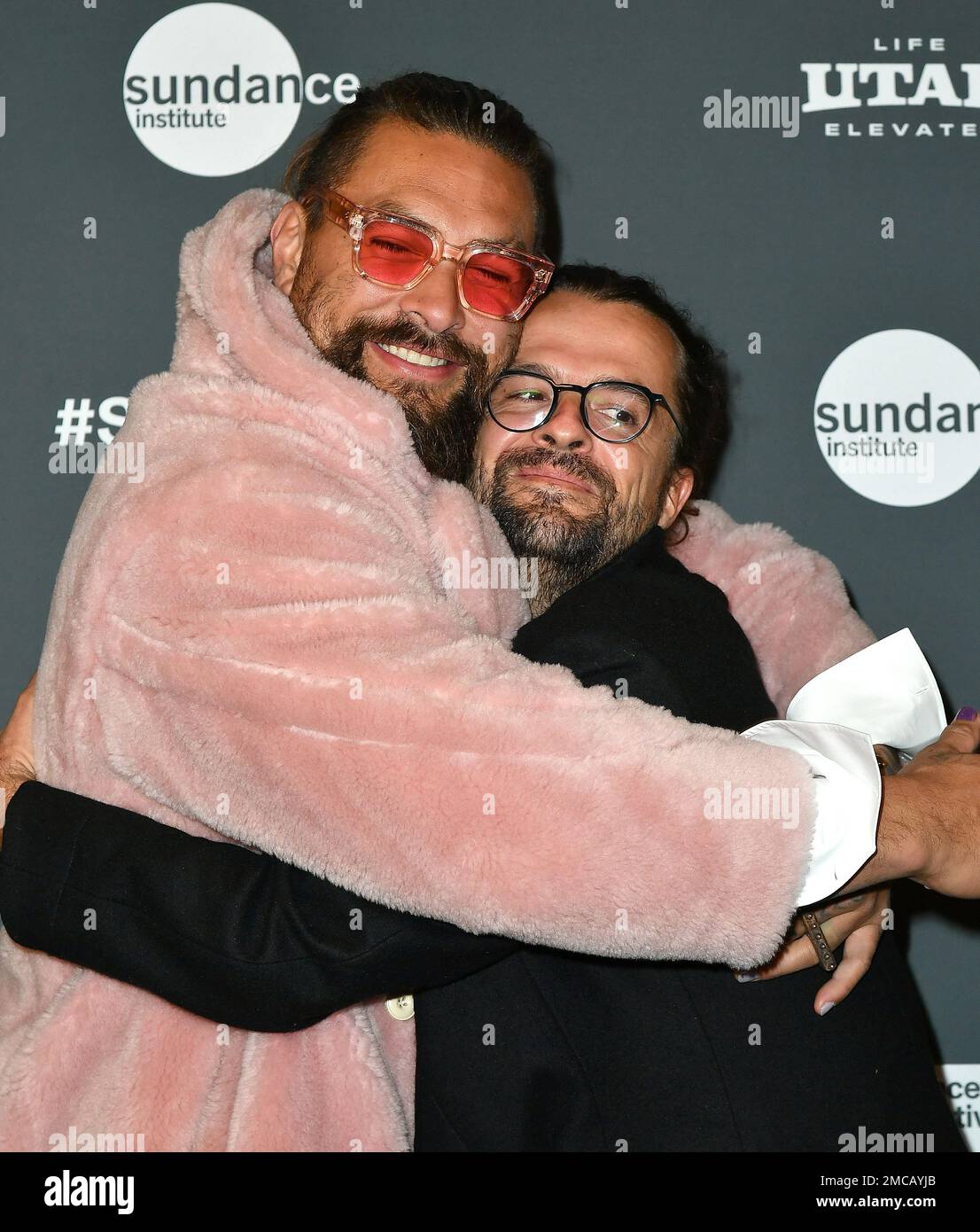 Jason Momoa and Matthieu Rytz attend the 2023 Sundance Film Festival ...