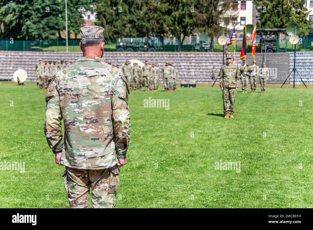 U.S. Army Col. Michael Kaloostian commands LTC Jeffrey Keenan to take ...