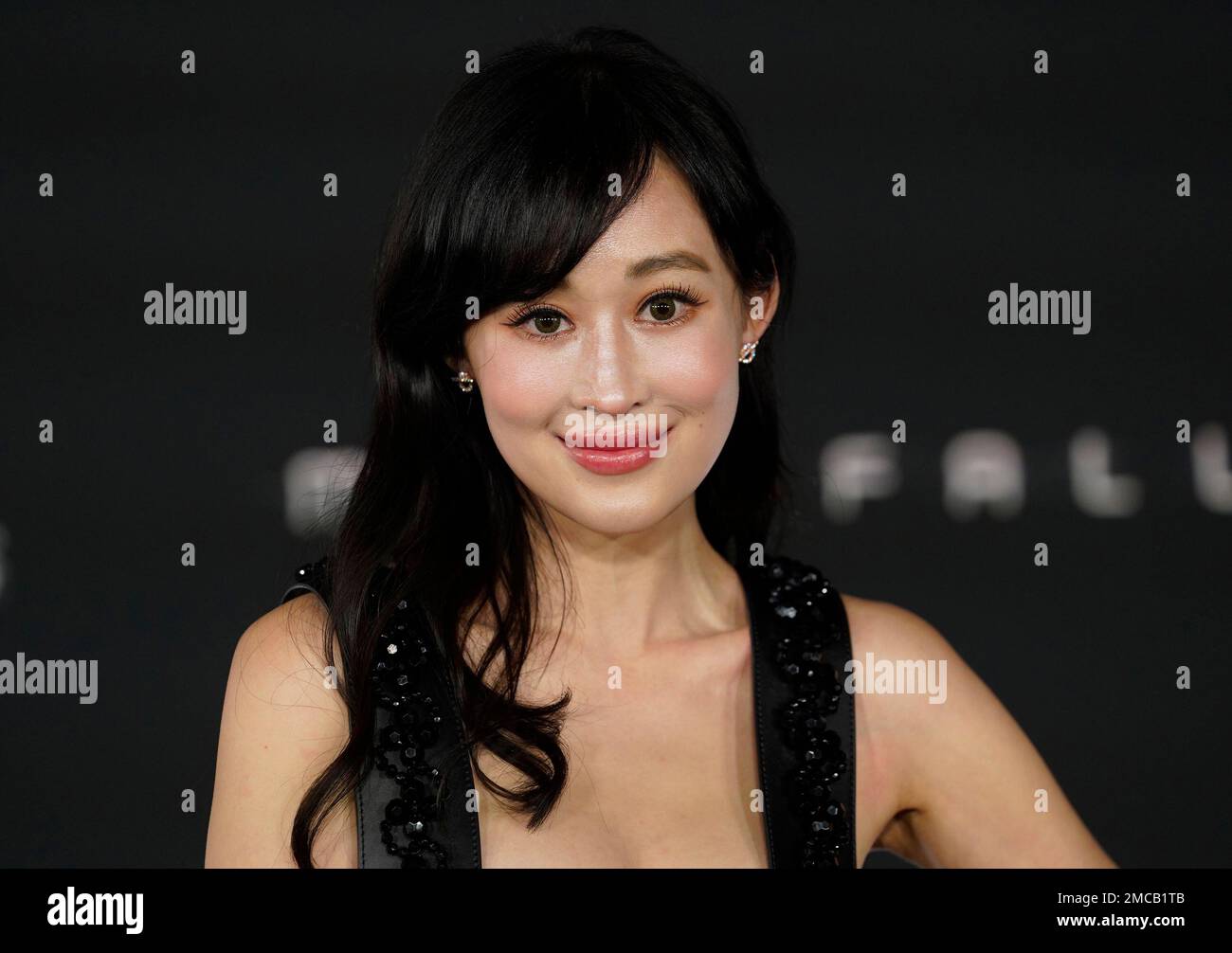 Cherie Chan arrives at the premiere of "Moonfall" on Monday, Jan. 31 ...