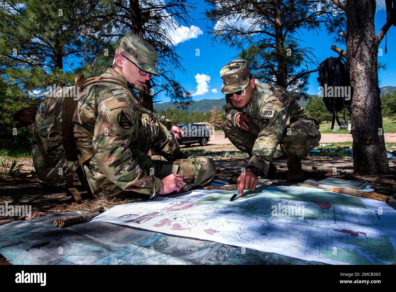 Cadets participate in Combat Survival Training (CST) on June 28, 2022 ...