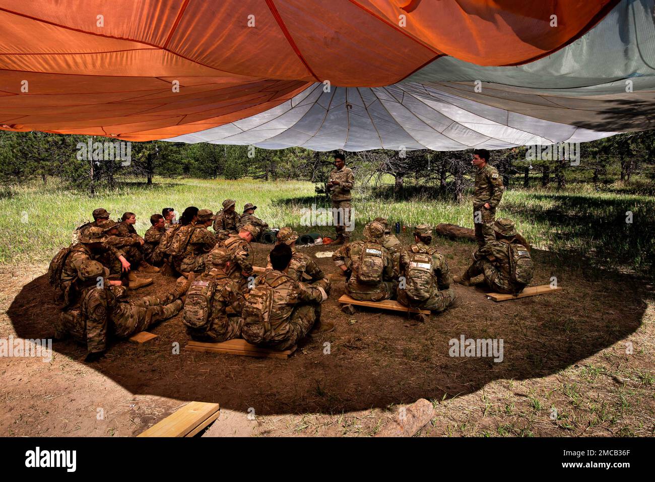 Cadets participate in Combat Survival Training (CST) on June 28, 2022 ...