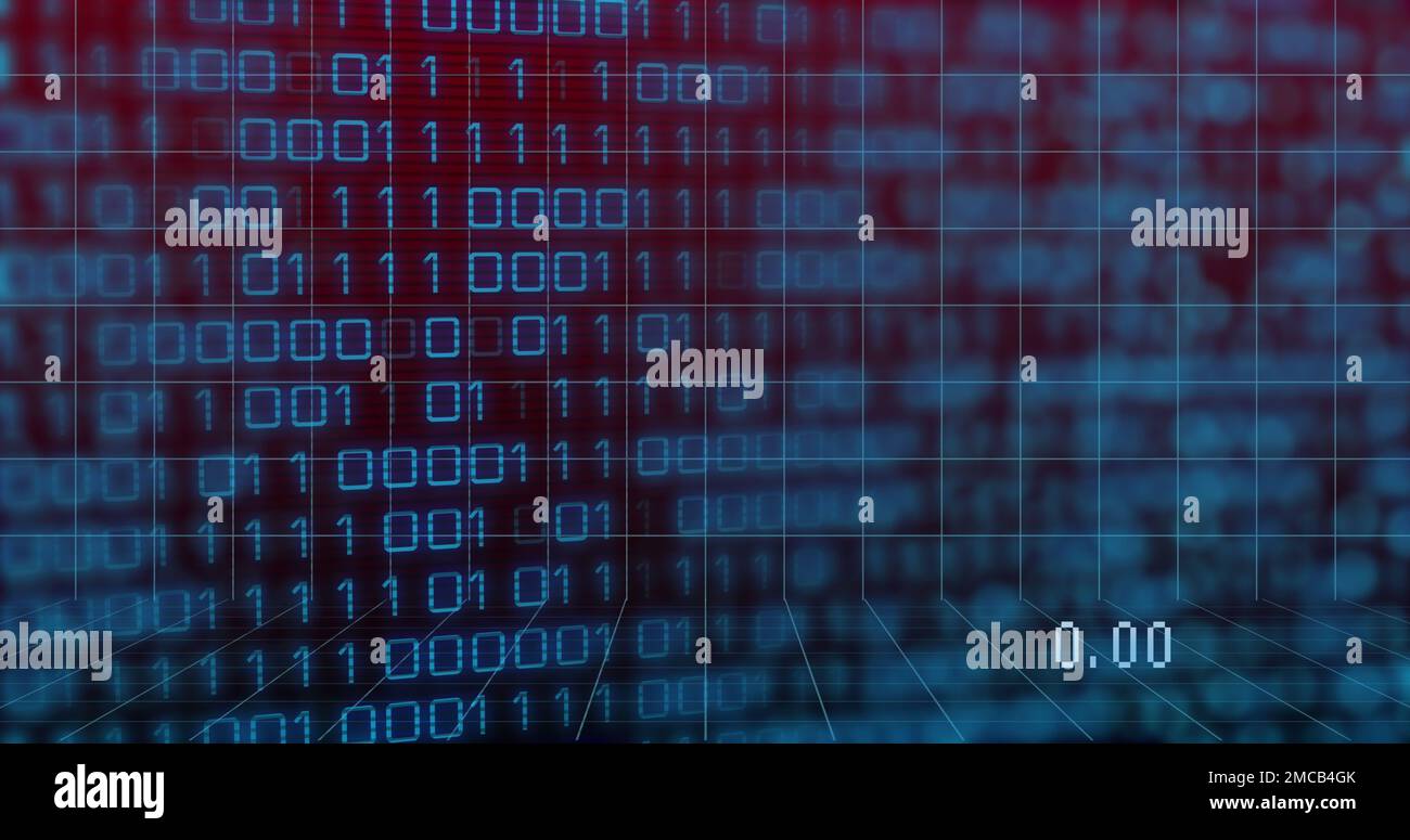 Animation binary coding on black hi-res stock photography and images - Alamy