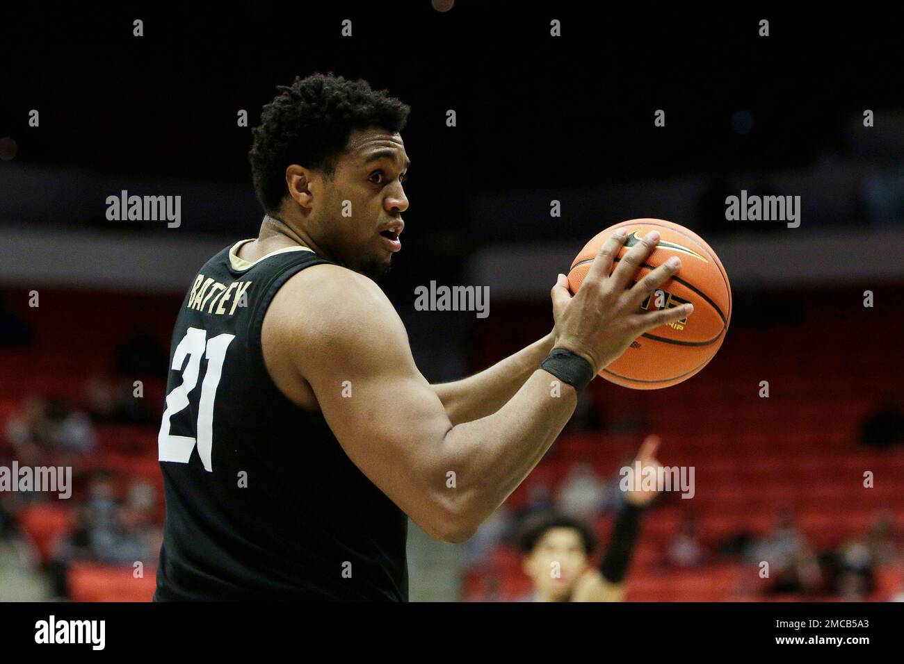 Colorado forward Evan Battey prepares to pass the ball during the ...