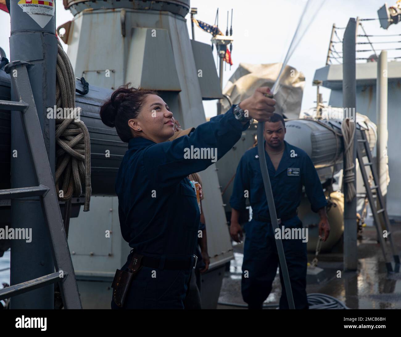 EAST CHINA SEA (June 28, 2022) Boatswain’s Mate 3rd Class Ashley Iuli ...