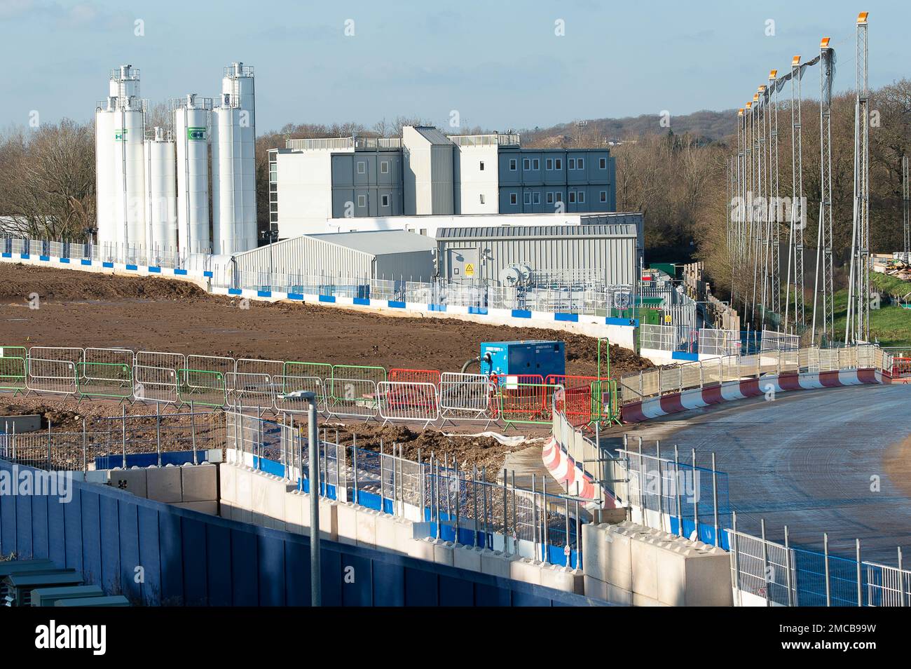 West Ruislip, UK. 21st January, 2023. The HS2 High Speed Rail 2 West ...