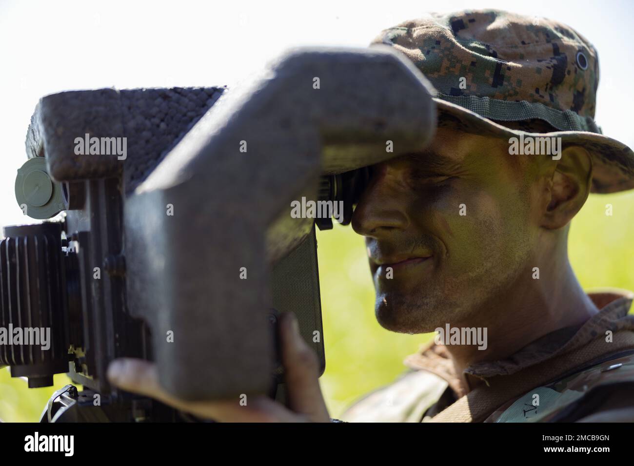 U.S. Marine Corps Lance Cpl. John Mangold, an anti-tank gunner with 3d ...