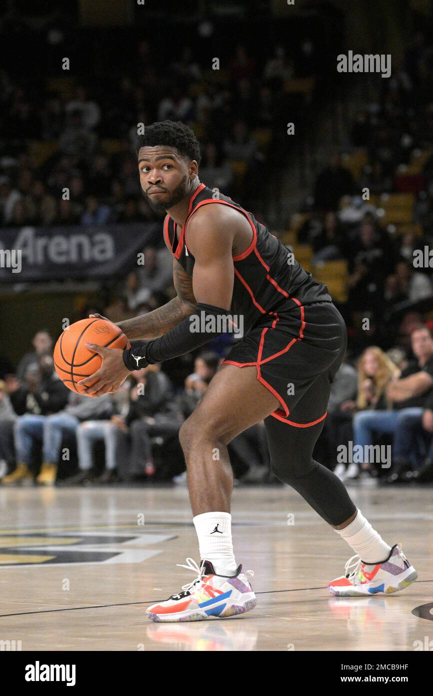 Houston Guard Jamal Shead 1 Looks To Pass During The Second Half Of