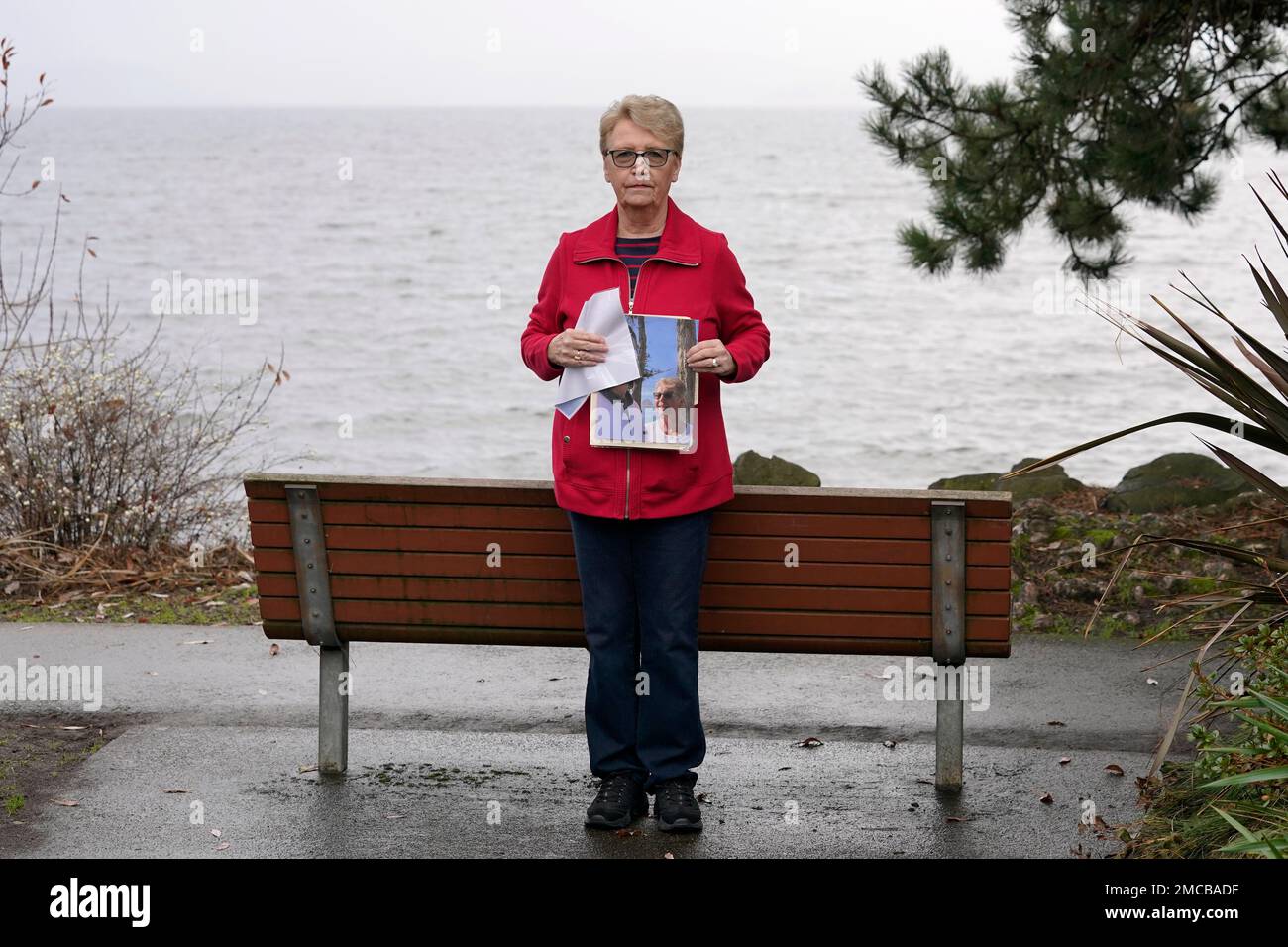 Diane Ostrander poses for a photo, Thursday, Jan. 20, 2022, in Kirkland ...
