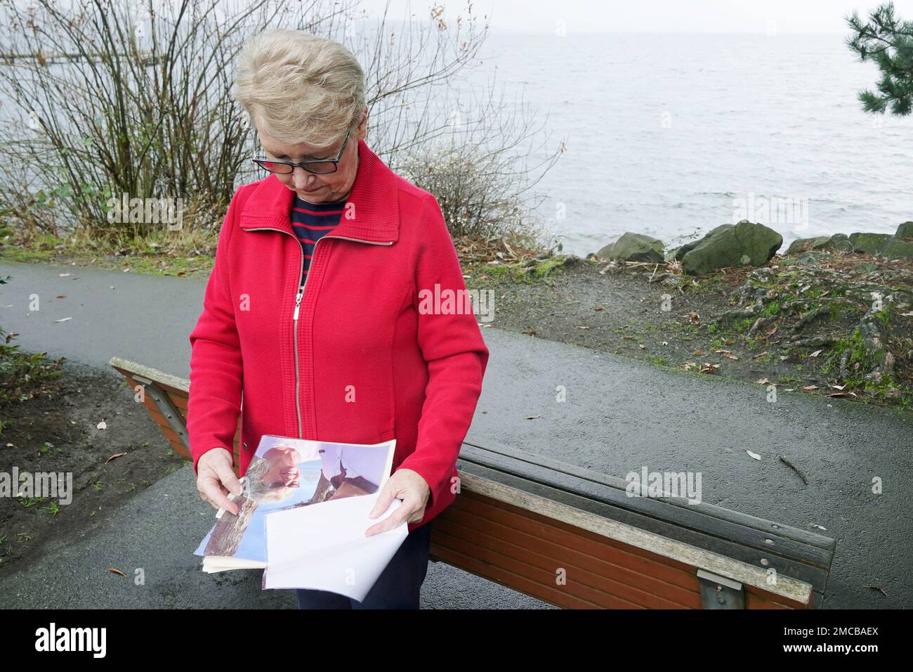 Diane Ostrander poses for a photo, Thursday, Jan. 20, 2022, in Kirkland ...