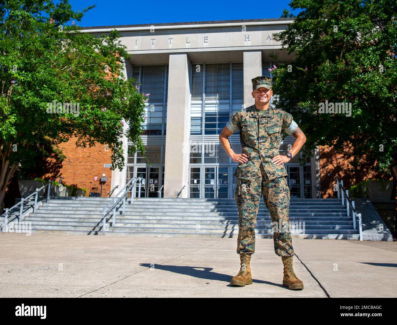 U.S. Marine Corps Cpl. Jose R. Crosby, a finance technician with ...