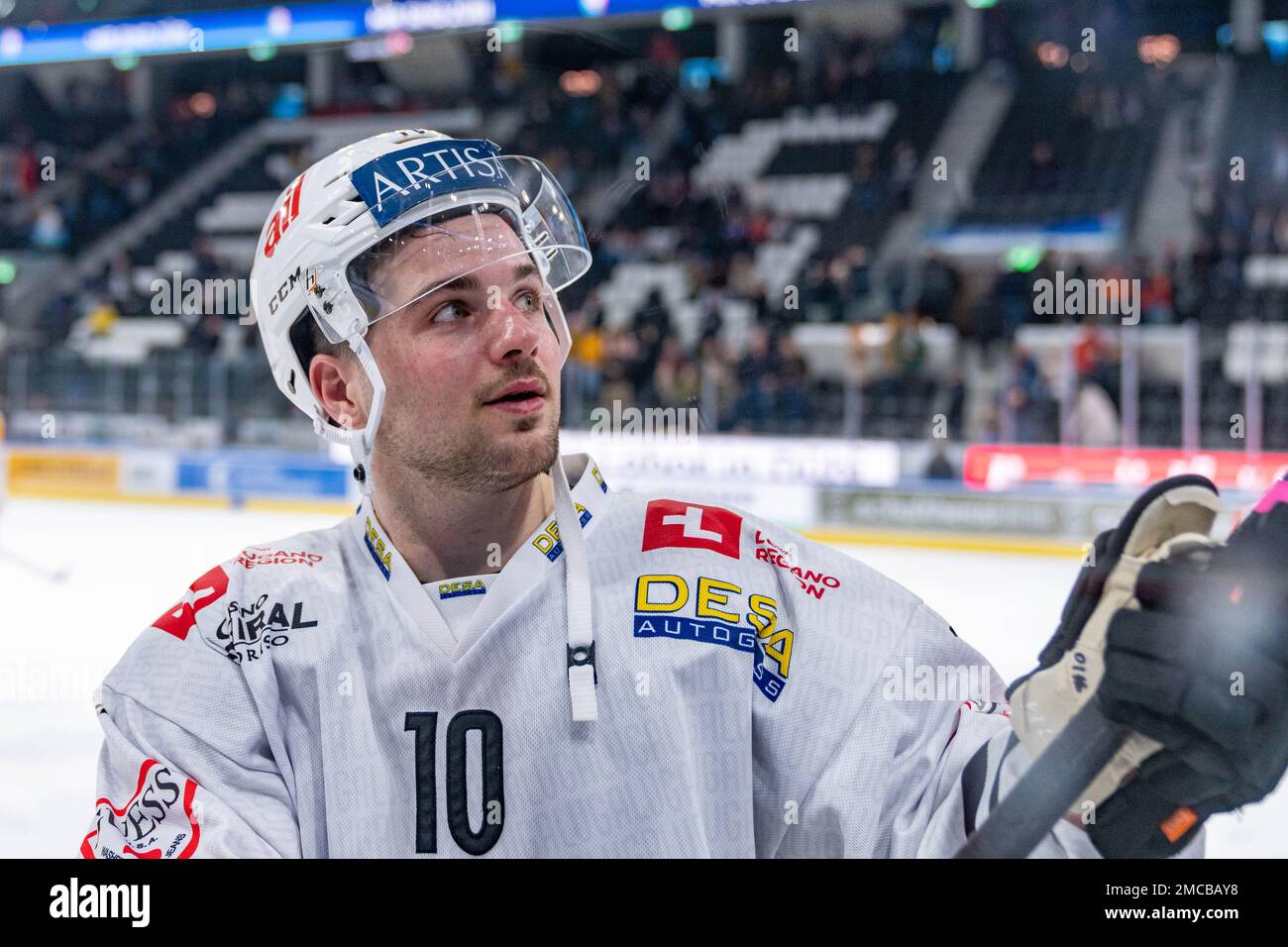 January 21, 2023, Zurich, Swiss Life Arena, NL: ZSC Lions - HC Lugano, #10 Marco Muller (Lugano ...