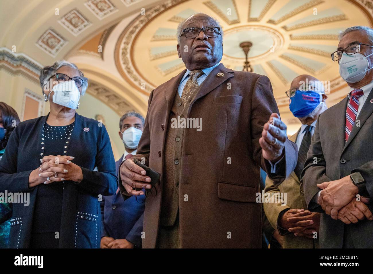 FILE - From left, Rep. Joyce Beatty, D-Ohio, Rep. Steven Horsford, D ...