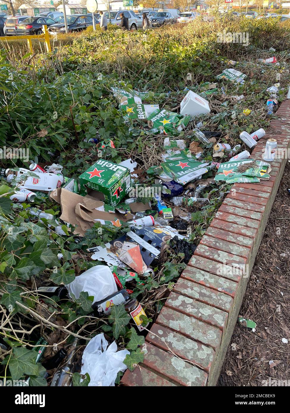 LITTER in Reading, England. Photo Tony Gale Stock Photo - Alamy