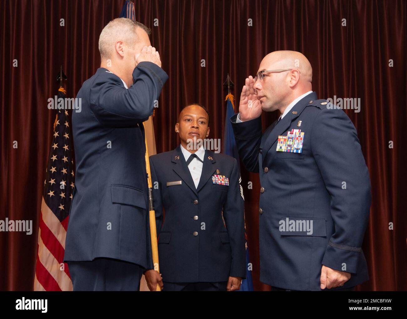 Lt. Col. Darrick Duran, right, 374th Operational Medical Readiness ...